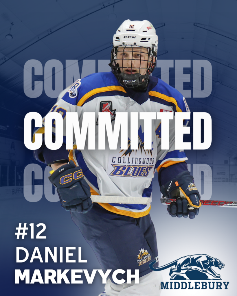#12 Daniel Markevych Commits to Middlebury College! | Collingwood Blues